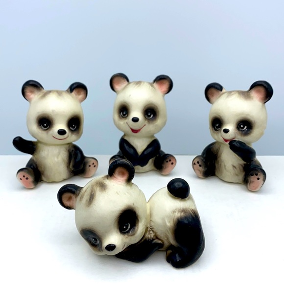 Occupied Japan | Accents | Vintage Porcelain Panda Bears Made In ...
